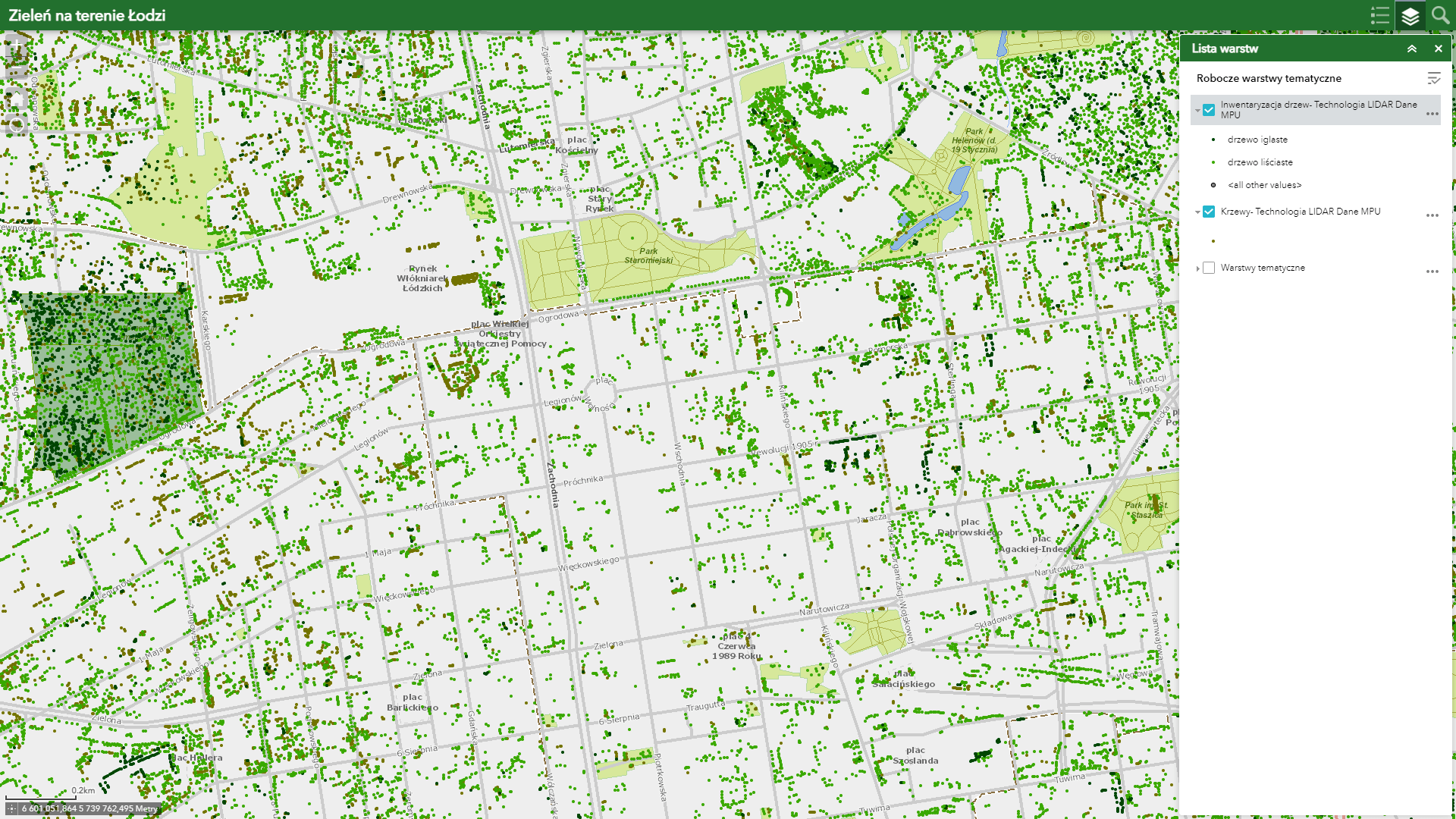 Mapy tematyczne – InterSIT
